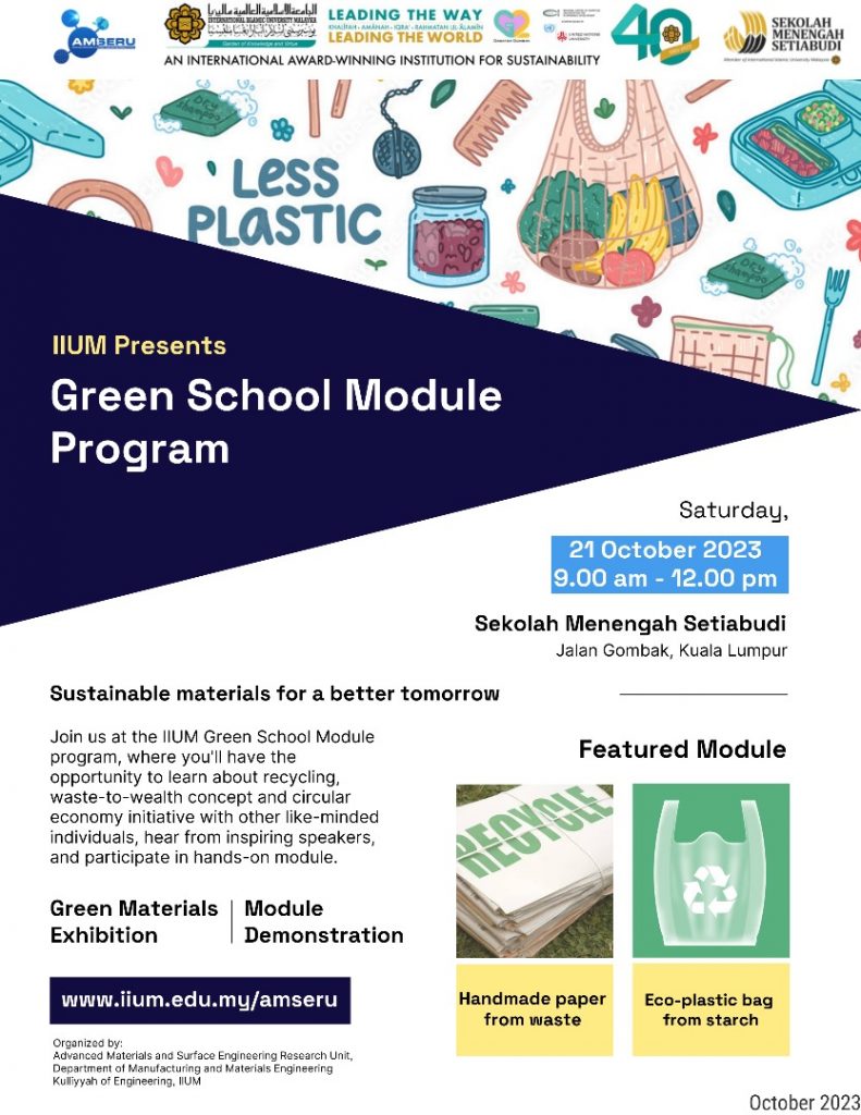 Green School Module Program at Sekolah Menengah Setiabudi, Kuala Lumpur ...