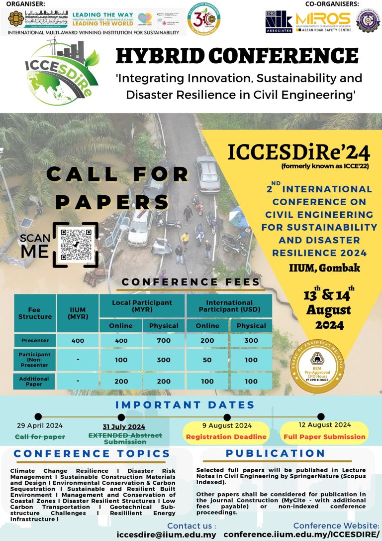 2nd International Conference on Civil Engineering for Sustainability ...