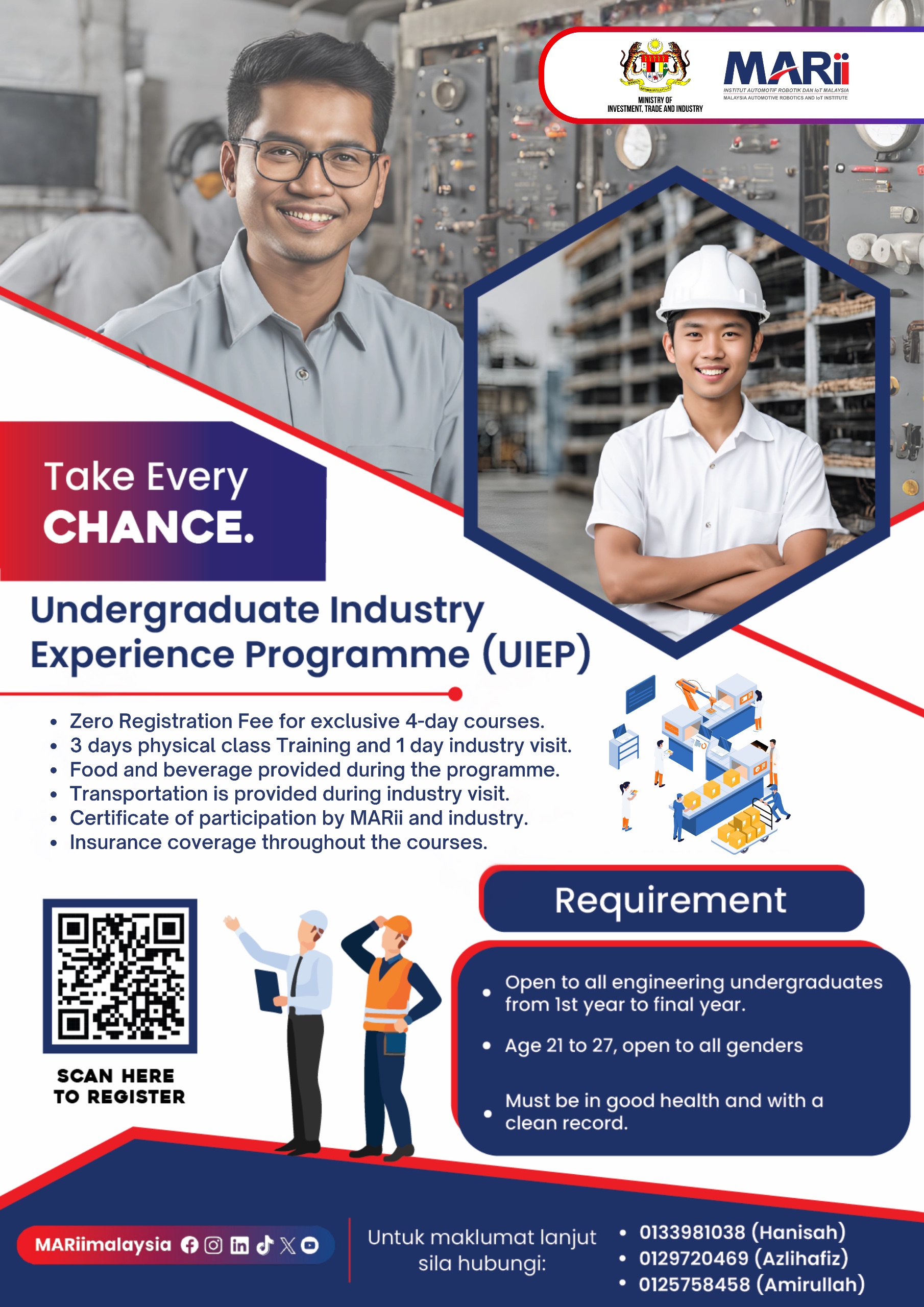 Undergraduate Industry Experience Programme (UIEP) by MARii in IIUM Campus on 18th-20th Oct 2024